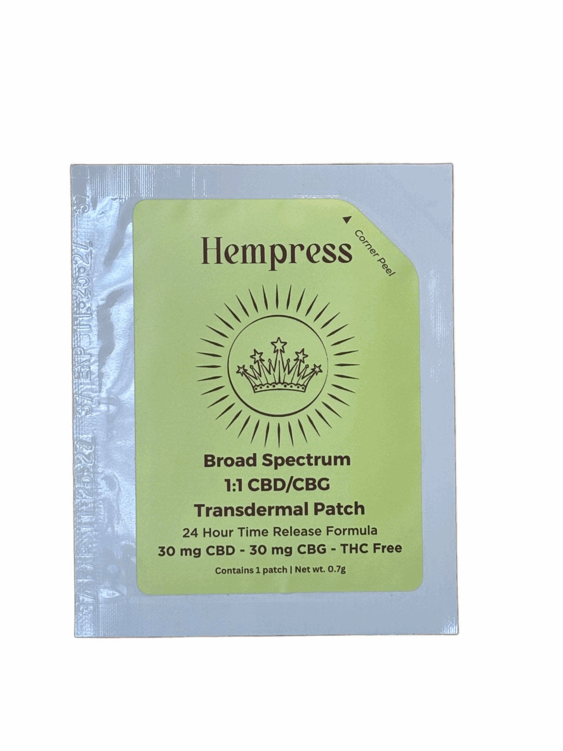 Hempress CBD:CBG 1:1 Transdermal Patch - Hempress Wellness